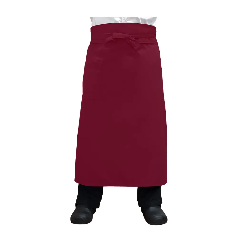 Basic Long Apron Maroon | Basic Long | Baju Chef, Apron Chef, Topi Chef ...