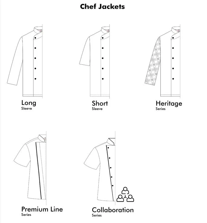 Chef Jackets | Kategori Produk | Baju Chef, Apron Chef, Topi Chef - MUCHEF