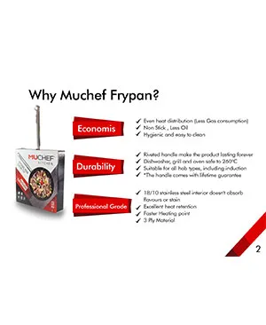 3-PLY FRYPAN STAINLESS STEEL | Frypan | Baju Chef, Apron Chef, Topi ...