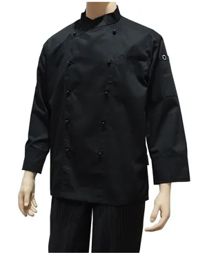 RB Long Sleeve Chef Jacket Black | RB Long Sleeve Chef Jacket | Baju ...